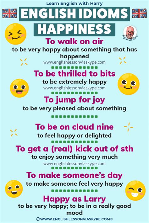 English Idioms Related To Happiness And Sadness English With Harry