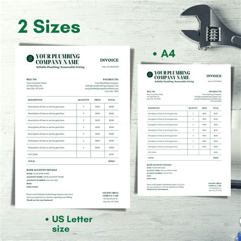 Plumber Invoice Template Invoice For Plumbing Services Plumbing Invoice