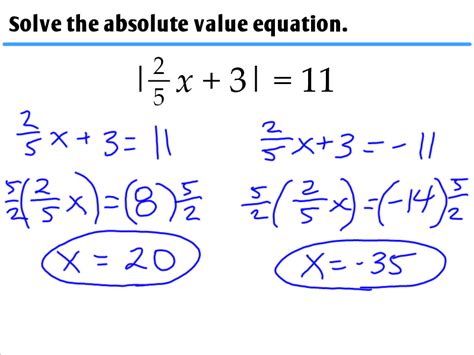 1 7 solving absolute value equations ms zeilstra s math classes