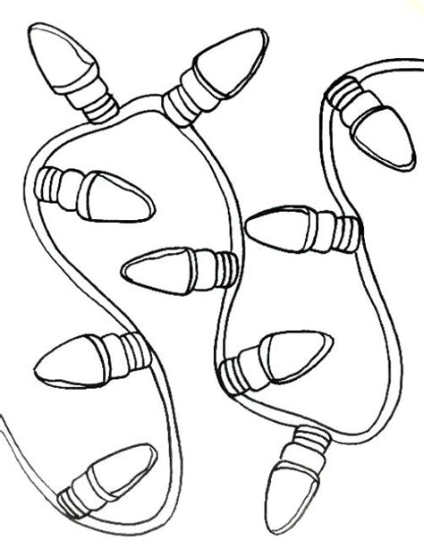 Christmas Lights Coloring Pages Printable At GetColorings Free