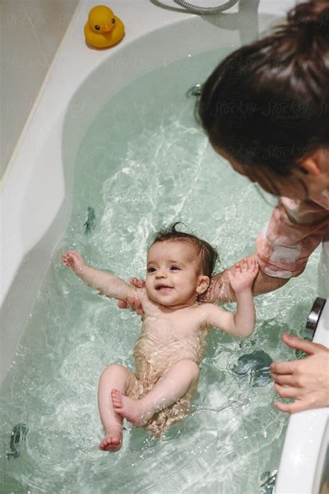 Nude Daughter Bathing
