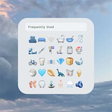 Blue Emoji Combo Aesthetics Blue Emoji Emoji Combinations Cute