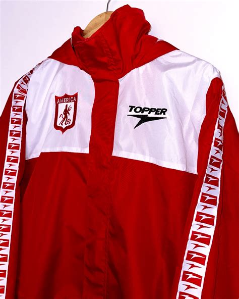 Chaqueta retro TOPPER América de Cali 1997 98 Diablo Gráfico