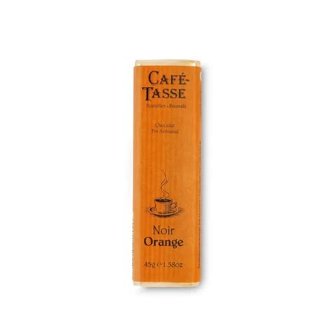 Barre de chocolat noir et zestes d orange Café Tasse