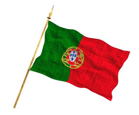 Bandera Nacional De Portugal Fondo Con Bandera De Portugal Foto Premium