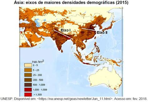 Recentemente A Onu Publicou Um Mapa Dados Sobre A Densidade