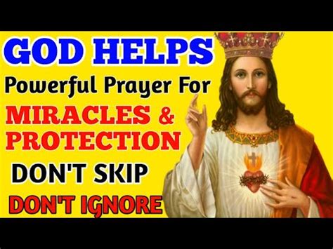 GOD HELPS Powerful Prayer For MIRACLES PROTECTION OPEN THIS AND GOD