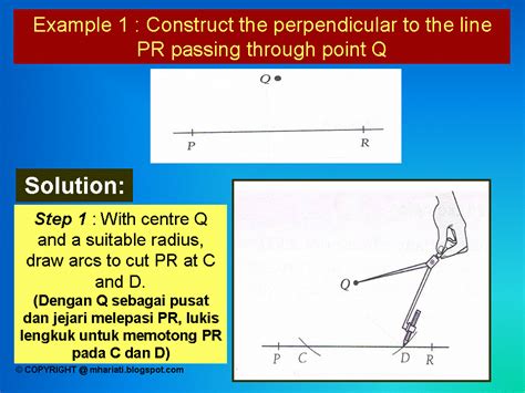 tip belajar matematik tips for learning mathematics e construct perpendicular line passing