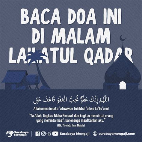 Bacaan Doa Malam Lailatul Qadar Yang Benar Doa Yang Ramadan