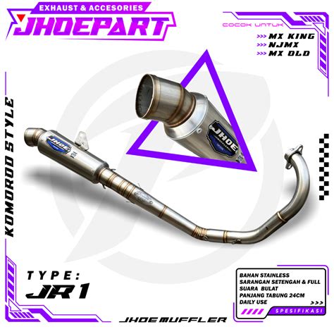 Jual Knalpot Racing MX KING MX NEW MX OLD Type JR1 Original Jhoe