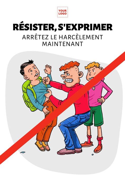 Affiches anti harcèlement gratuites pour les écoles