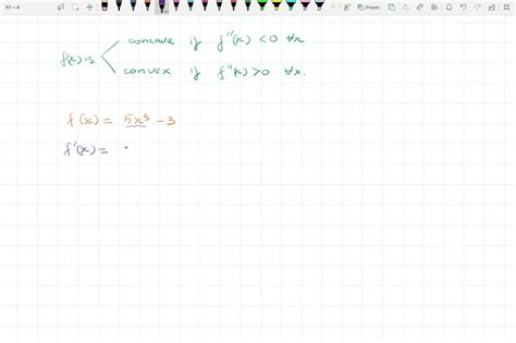 solved the function f ℝ→ℝ given by f x 5 x 3 3 is select one a neither convex nor concave b