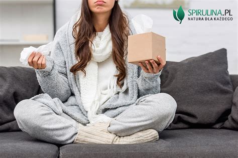 Przeziębienie algi Spirulina i Chlorella