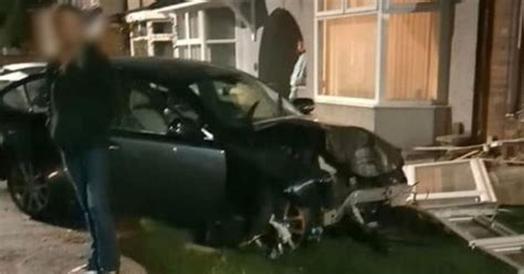 Driver S Lucky Escape After Car Crashed Into Front Of House In Coventry