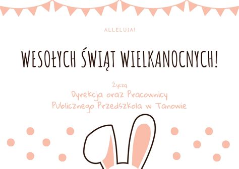 Yczenia Wielkanocne Przedszkole Publiczne W Tanowie