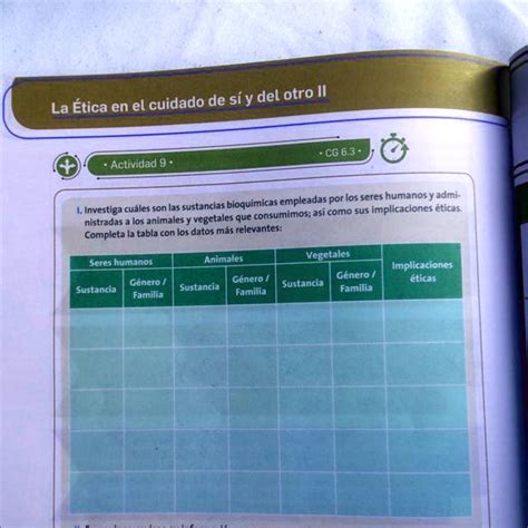 SOLVED Investiga cuáles son las sustancias bioquímicas empleadas por