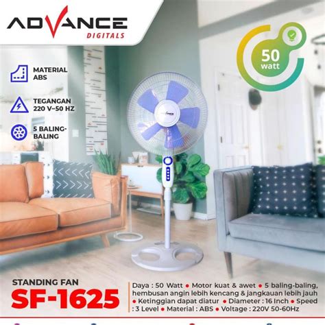 Jual Kipas Angin Berdiri Inch Advance Sf Stand Fan Advance
