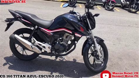 CG 160 TITAN AZUL ESCURO 2020 Vídeo feito no Sol e na Sombra pra você