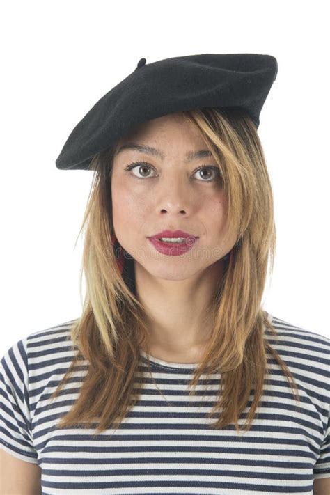 Jeune Fille Fran Aise Photo Stock Image Du Chapeau Blanc