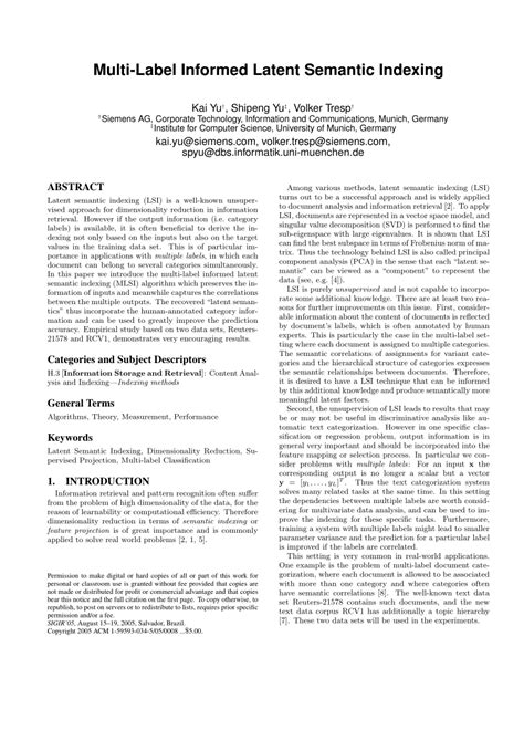pdf multi label informed latent semantic indexing