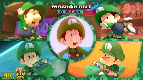 Mario Kart 8 Deluxe DLC ⁴ᴷ Waves 1 6 200cc 3 Star Rank Baby Luigi