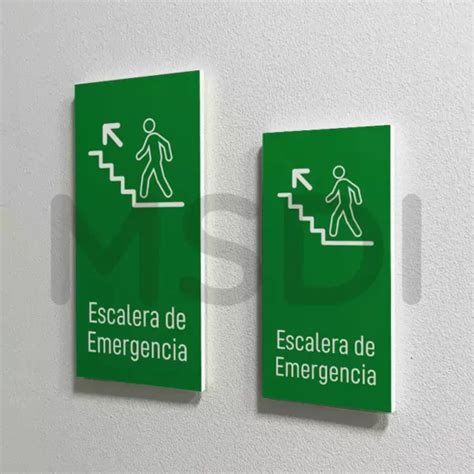Se Al Tica Escalera De Emergencia Sube Izquierda Msdi