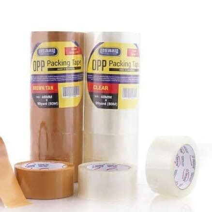 Jual Lakban Coklat Bening Berry Tape Plakban Isolasi Solatip 2 Yard