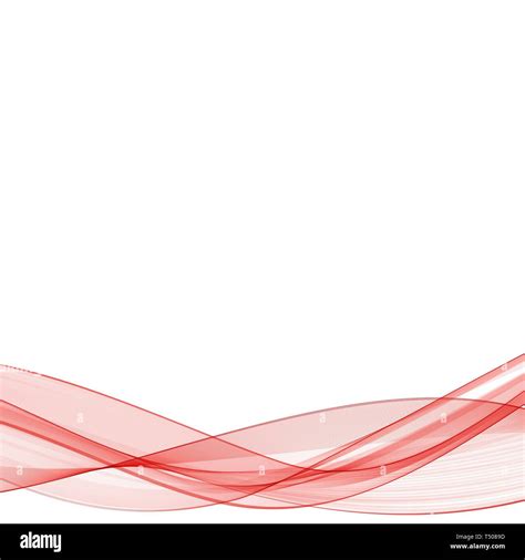 Abstract Smooth Color Wave Vector Curve Flow Red Motion Illustration