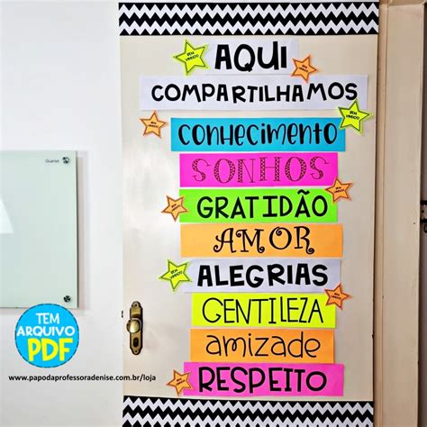 Decoração e Dinâmica Aqui Compartilhamos Papo da Professora Denise