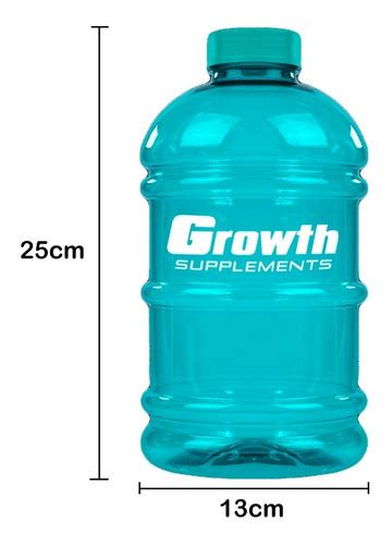 Galão 2 Litros Academia E Esportes Growth Azul Turquesa MercadoLivre