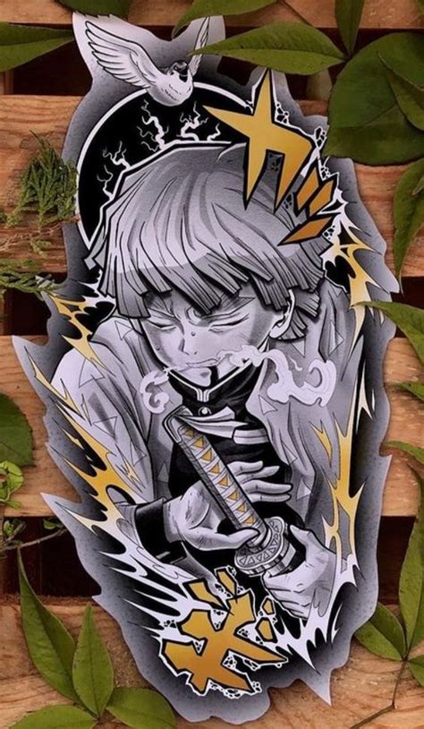Drawing Kimetsu No Yaiba Demon Slayer Em Tatuagens De Anime