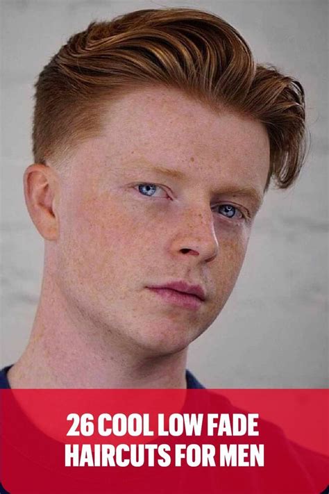 Cool Toned Red Hair With A Low Fade For Guys Low Fade Haircut Mens
