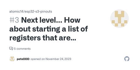 Next Level How About Starting A List Of Registers That Are Different