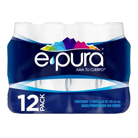 Agua Epura 12 Botellas De 330 Ml C U Walmart