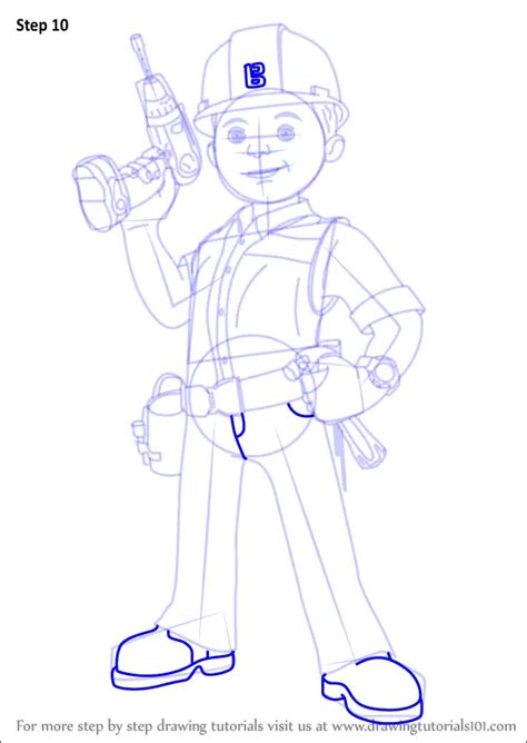 How To Draw Bob From Bob The Builder Bob The Builder Step