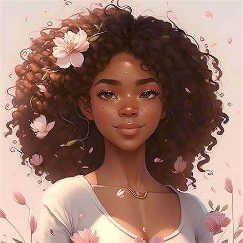 Premium AI Image A Painting Of A Woman With A Flower In Her Hair