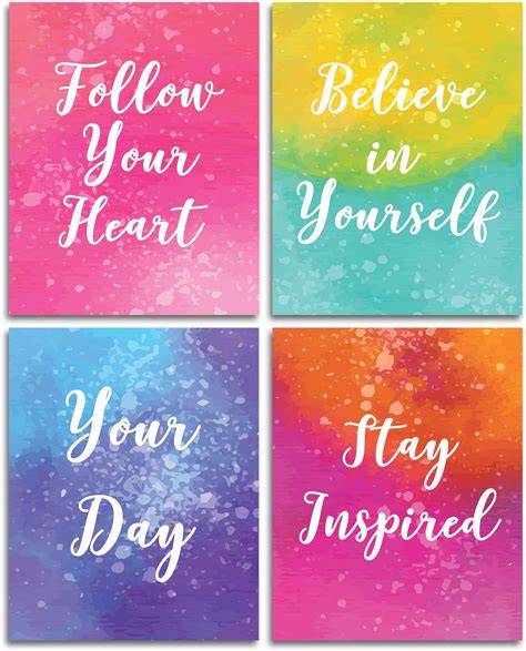 Inspirational Wall Posters Motivational Quote Posters Modern Wall Art