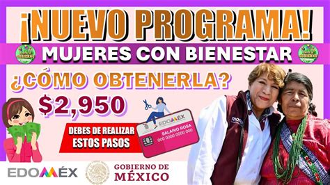 SABES CÓMO REALIZAR TU REGISTRO AL PROGRAMA MUJERES CON BIENESTAR