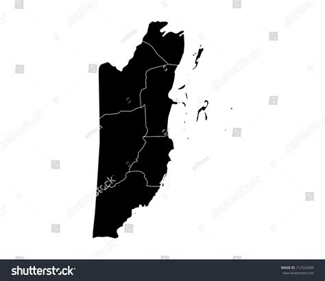 Map Of Belize High Detailed Black Map On White Royalty Free Stock