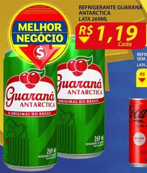 Refrigerante Guarana Antarctica lata 269ml oferta na Assaí Atacadista
