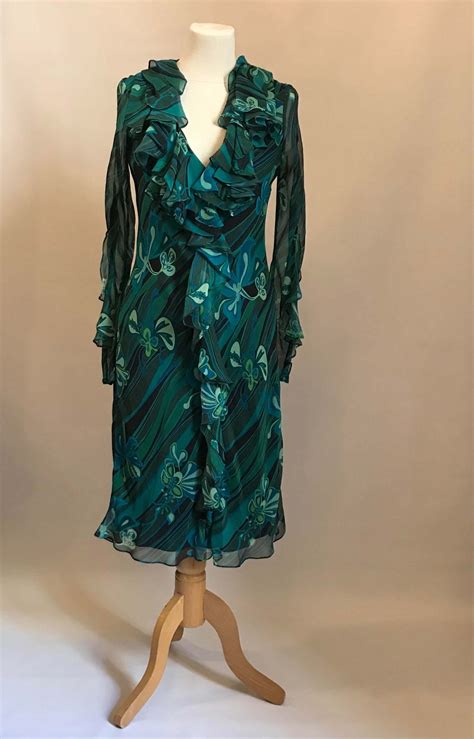 Robe en soie de créateur JEROME L HUILIER Les Chineuses Chics