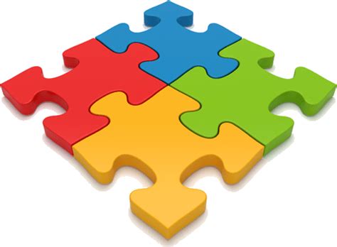 4 Puzzle Pieces Transparent PNG StickPNG