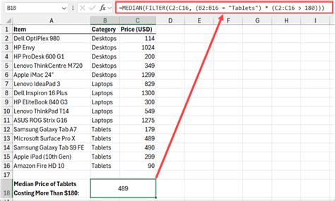 Calculate MEDIAN IF In Excel 3 Easy Ways