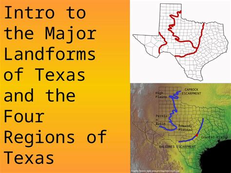 PPT Intro To The Major Landforms Of Texas And The Four Regions Of