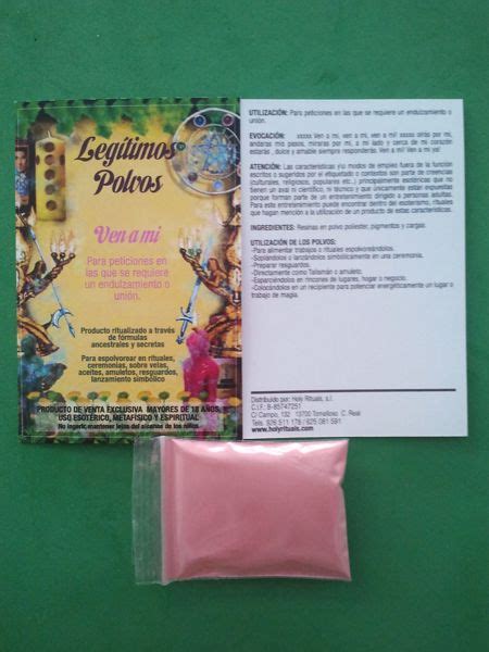 Laboratorio Rituals Mayorista Esot Rico Y Exot Rico Polvo Ven A M