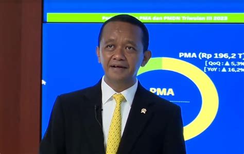 Realisasi Investasi Kuartal Iii Tembus Rp Triliun Didominasi