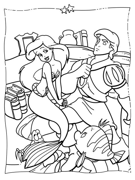 Coloriages Les Princesses Disney La Petite sirène Arielle coloring
