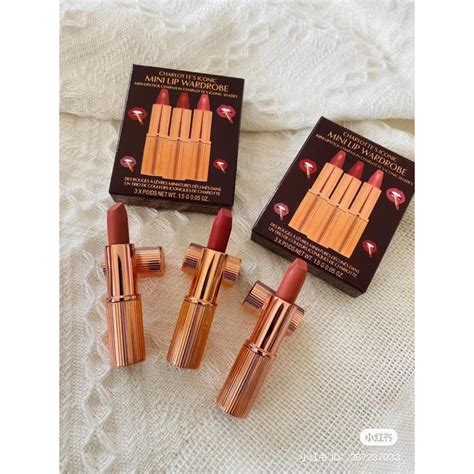 Charlotte Tilbury Iconic Mini Lip Wardrobe Set Mini G X Ea