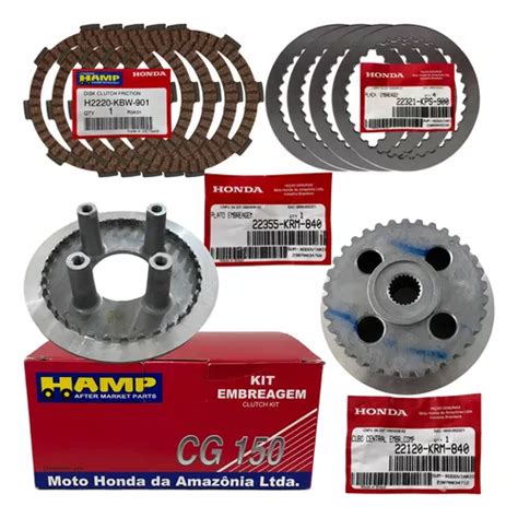 Kit Embreagem Nxr Bros150 2005 Em Diante Hamp Original Honda