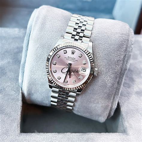 Cagau Rolex Datejust 31 Oystersteel Gold Pink Diamond Dial